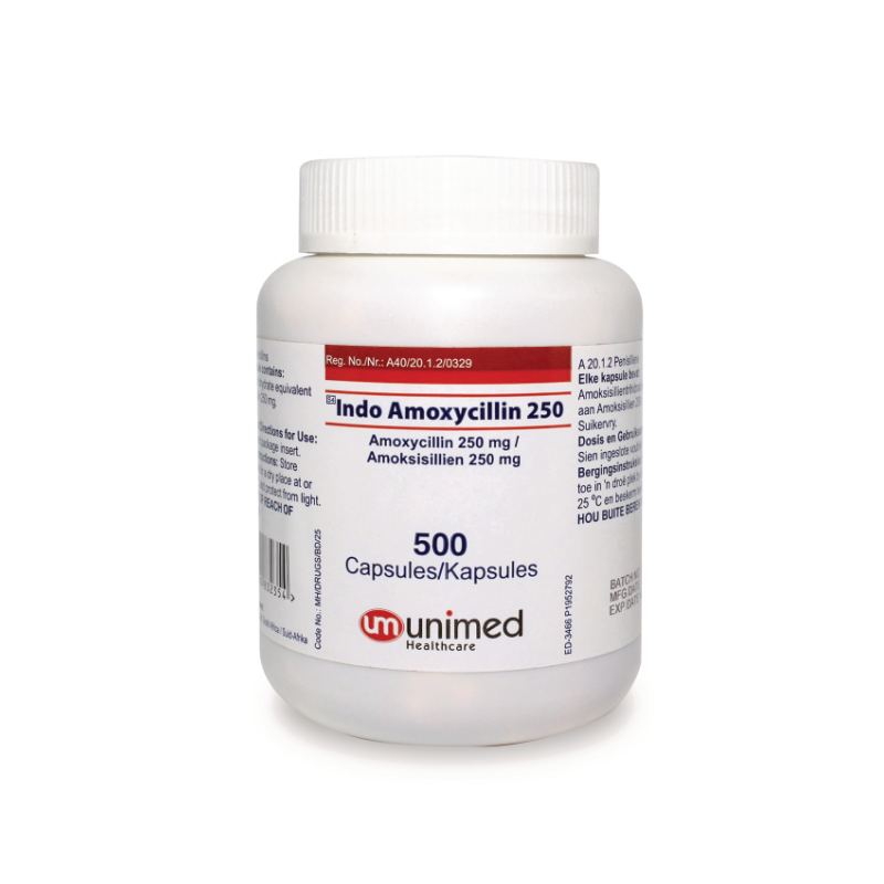 INDO AMOXYCILLIN 500mg 15 s Unimed Healthcare